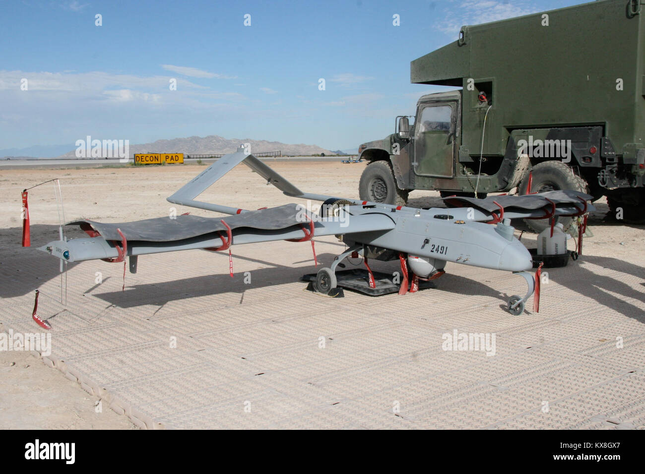 US army drone at airfield Stock Photo - Alamy