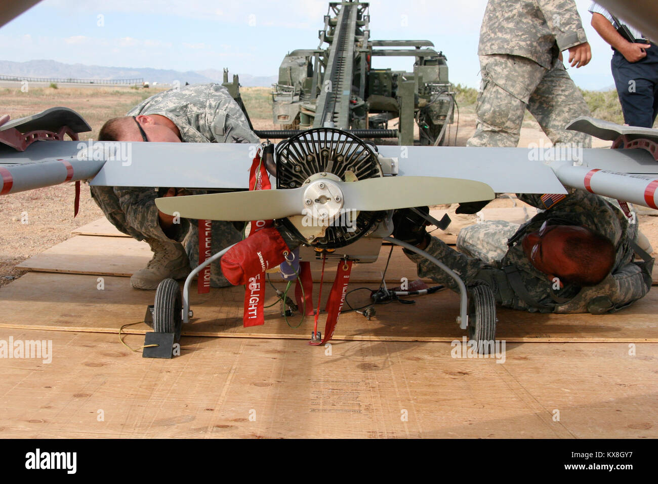 US army drone at airfield Stock Photo - Alamy