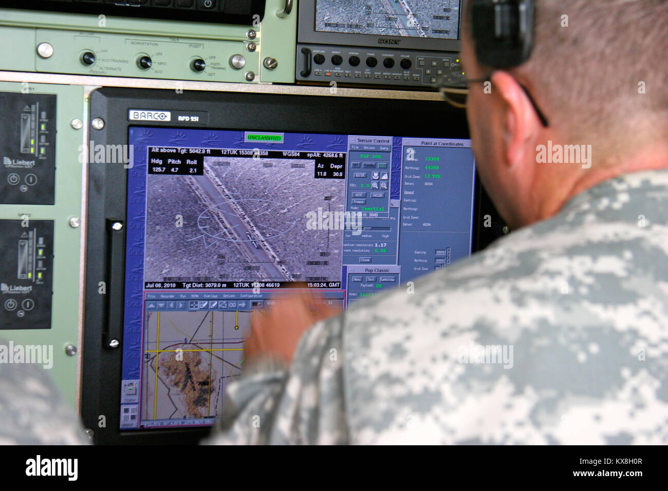 US army drone at airfield Stock Photo - Alamy