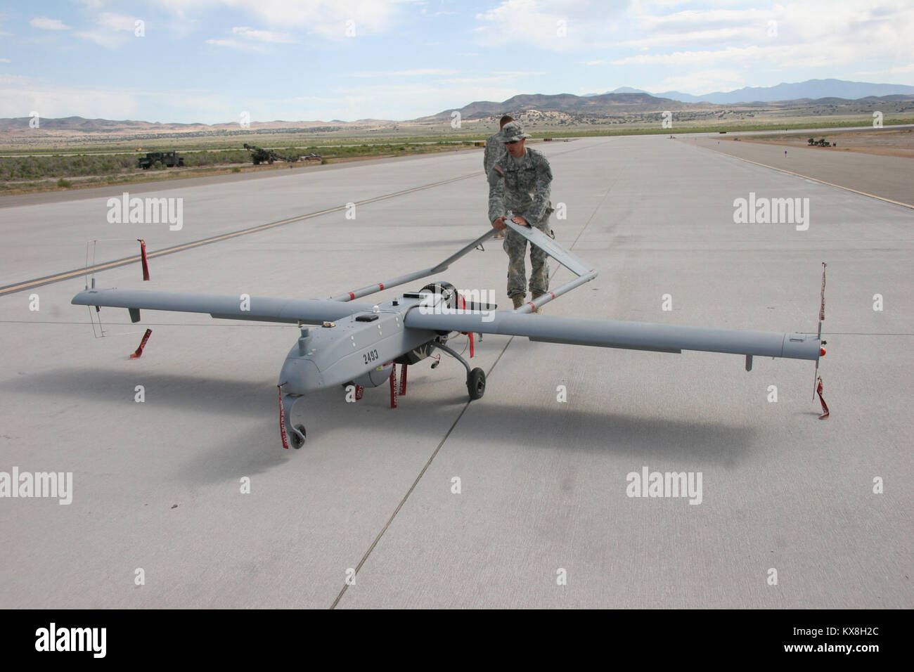 US military drone at airfield Stock Photo - Alamy