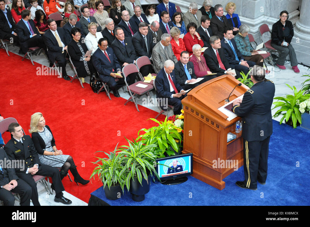 Utah Gov. Gary R. Herbert and Lt. Gov. Greg Bell were sworn in Monday ...