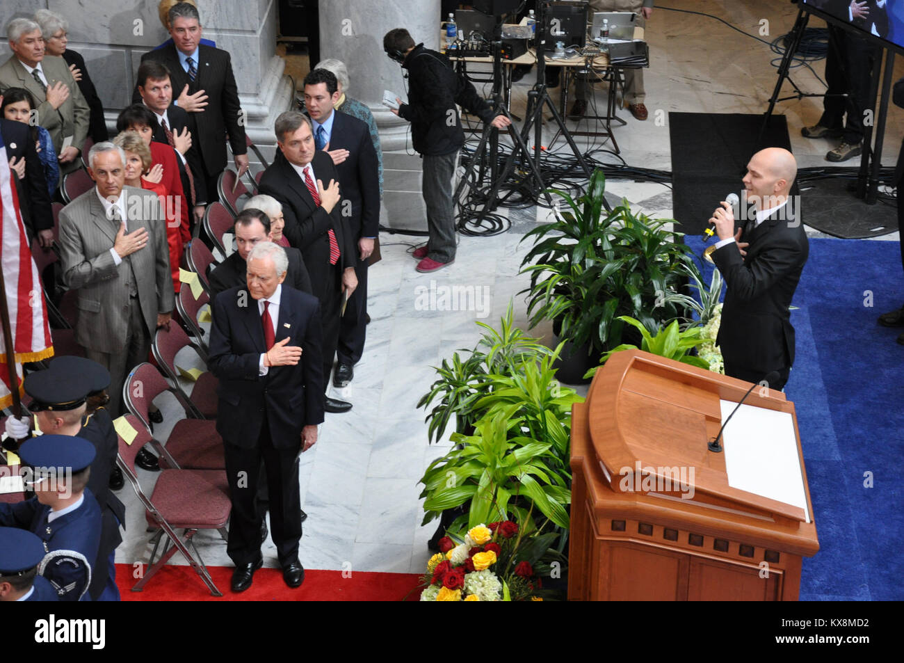 Utah Gov. Gary R. Herbert and Lt. Gov. Greg Bell were sworn in Monday ...