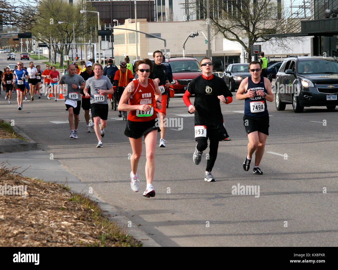 US military sports day marathon Stock Photo - Alamy