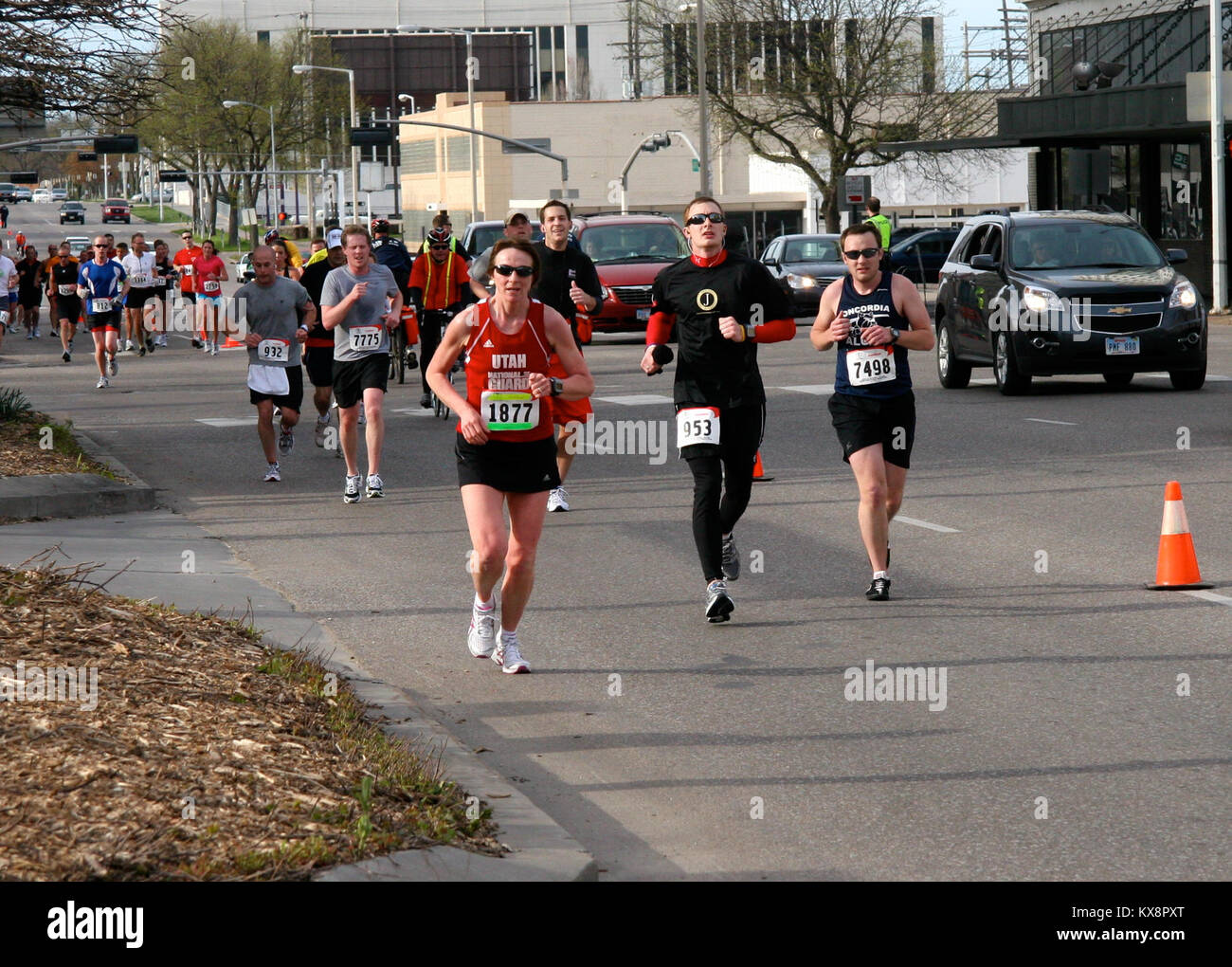US military sports day marathon Stock Photo - Alamy