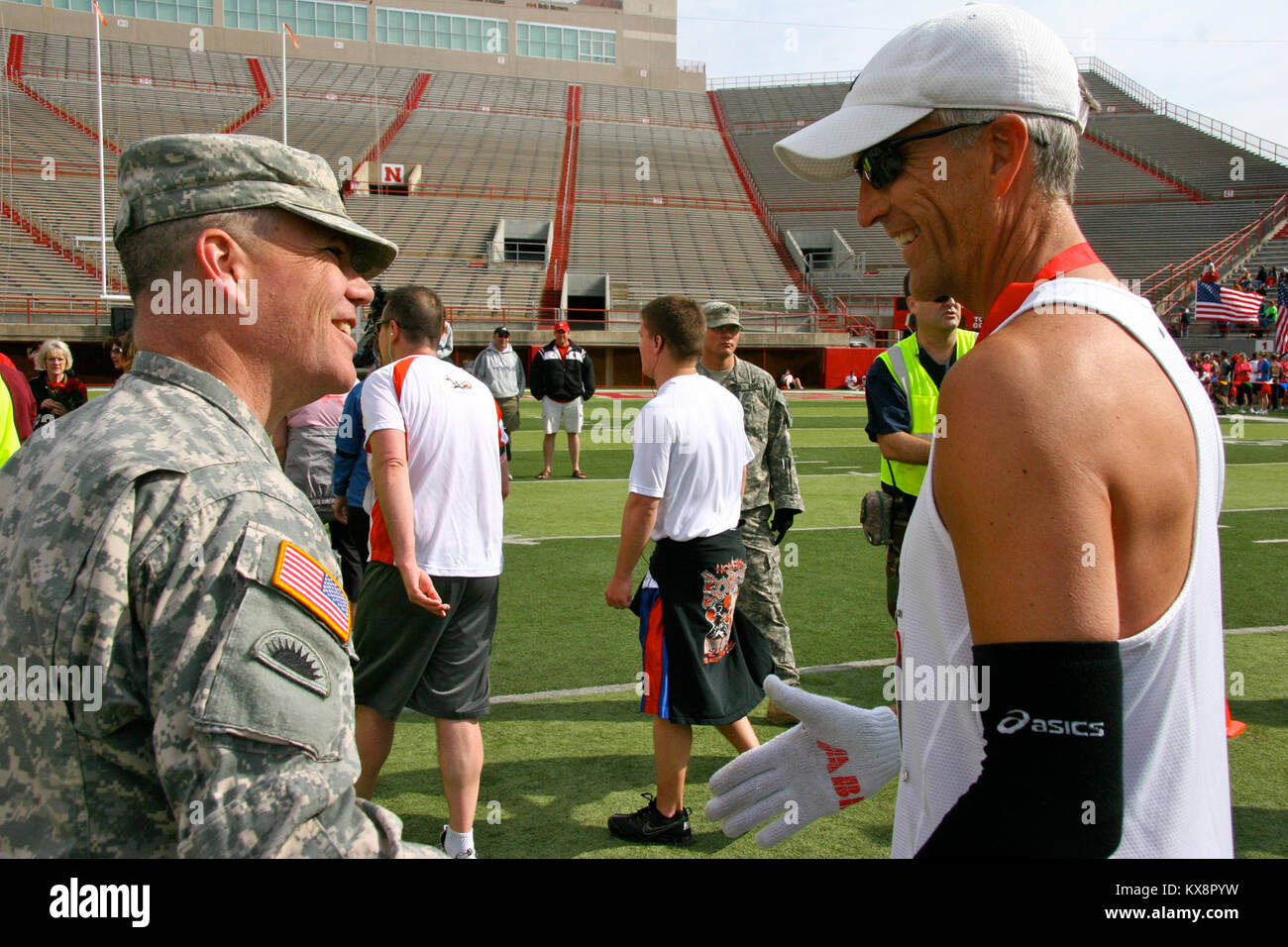 US military sports day marathon Stock Photo - Alamy