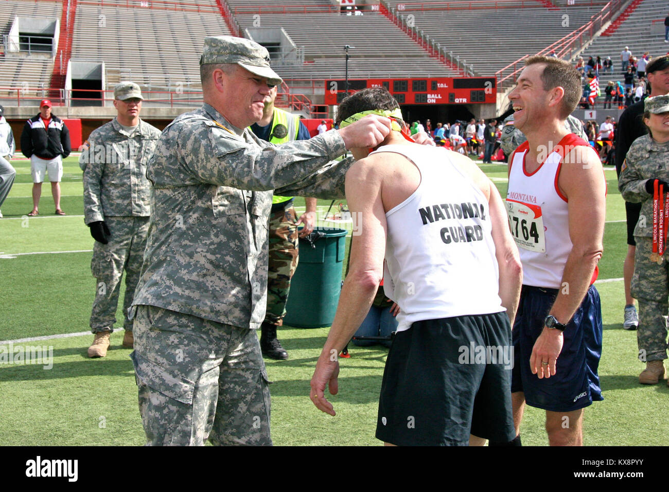 US military sports day marathon Stock Photo - Alamy