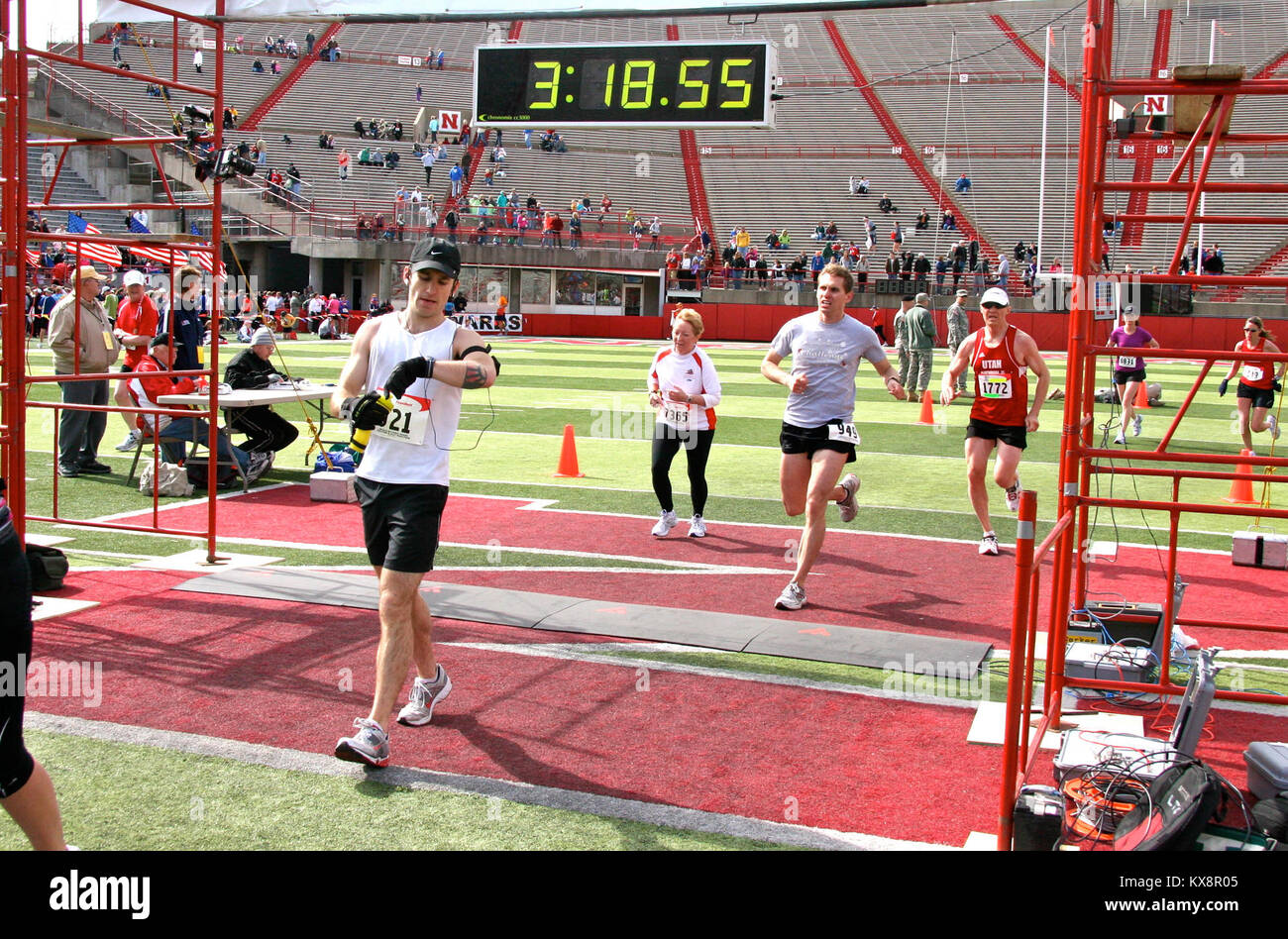 US military sports day marathon Stock Photo - Alamy