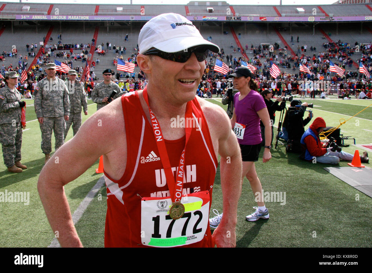 US military sports day marathon Stock Photo - Alamy