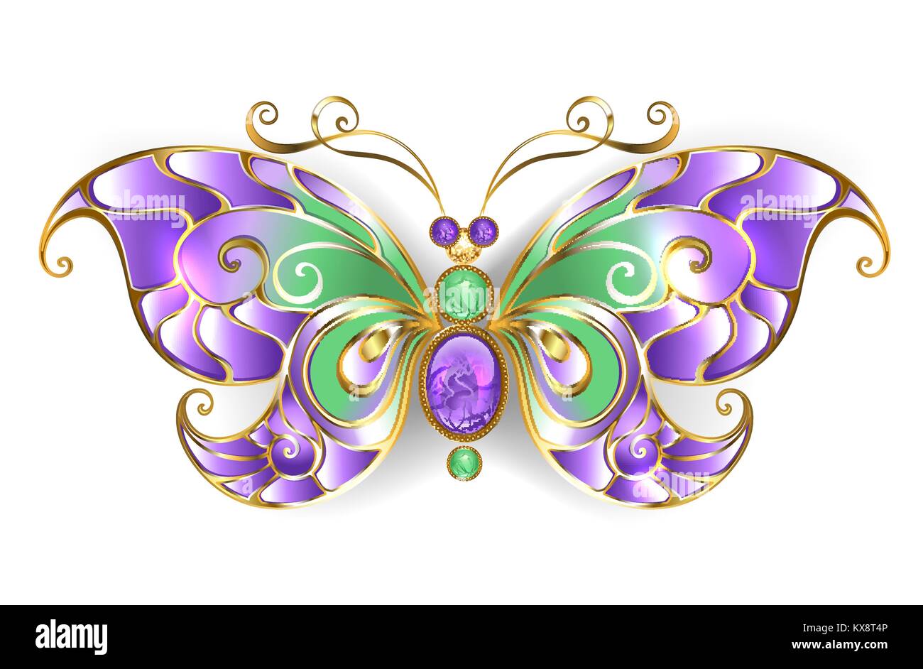 Fashionable butterfly Stock Vector Images - Alamy