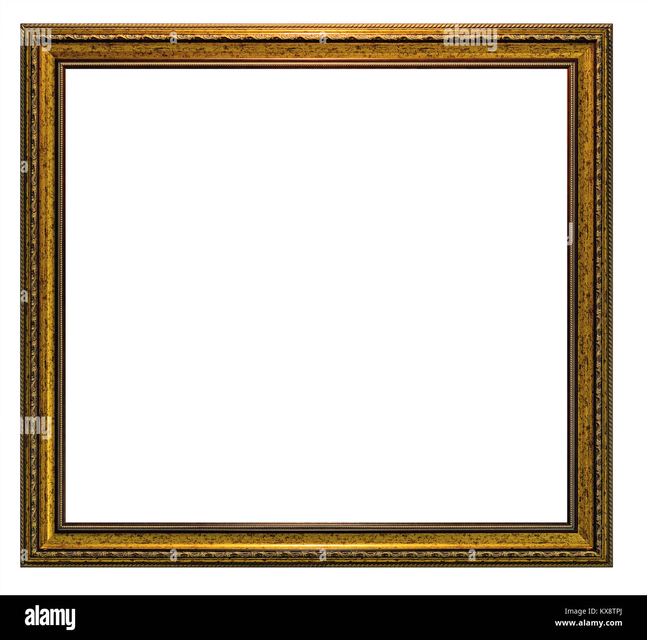 Framework in antique style. classy gilded frame - square shape Stock ...
