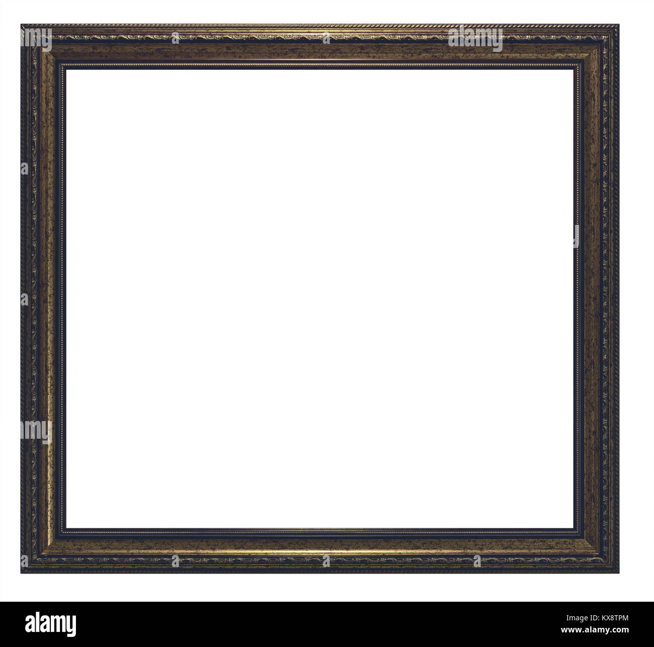 Framework in antique style. classy gilded frame - square shape Stock ...