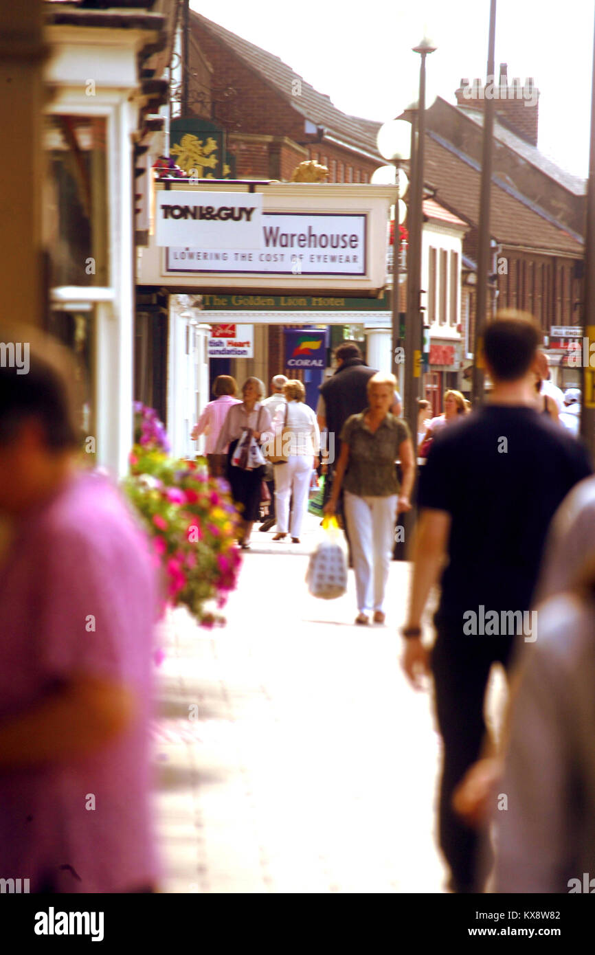 High Street and shops, Northallerton, North Yourkshire Stock Photo - Alamy
