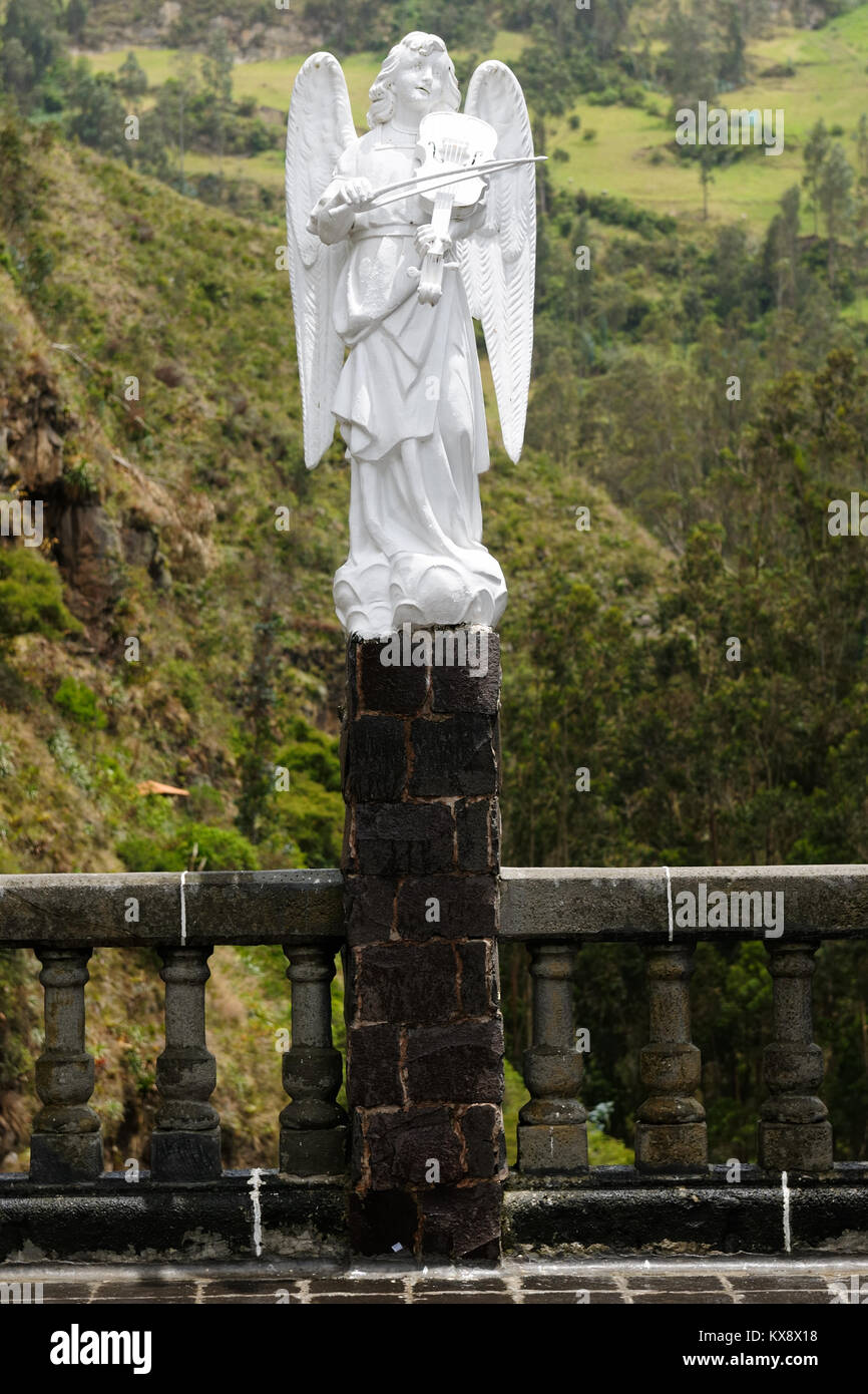 Colombia, church of Las Lajas built between 1916 and 1948 is a popular ...