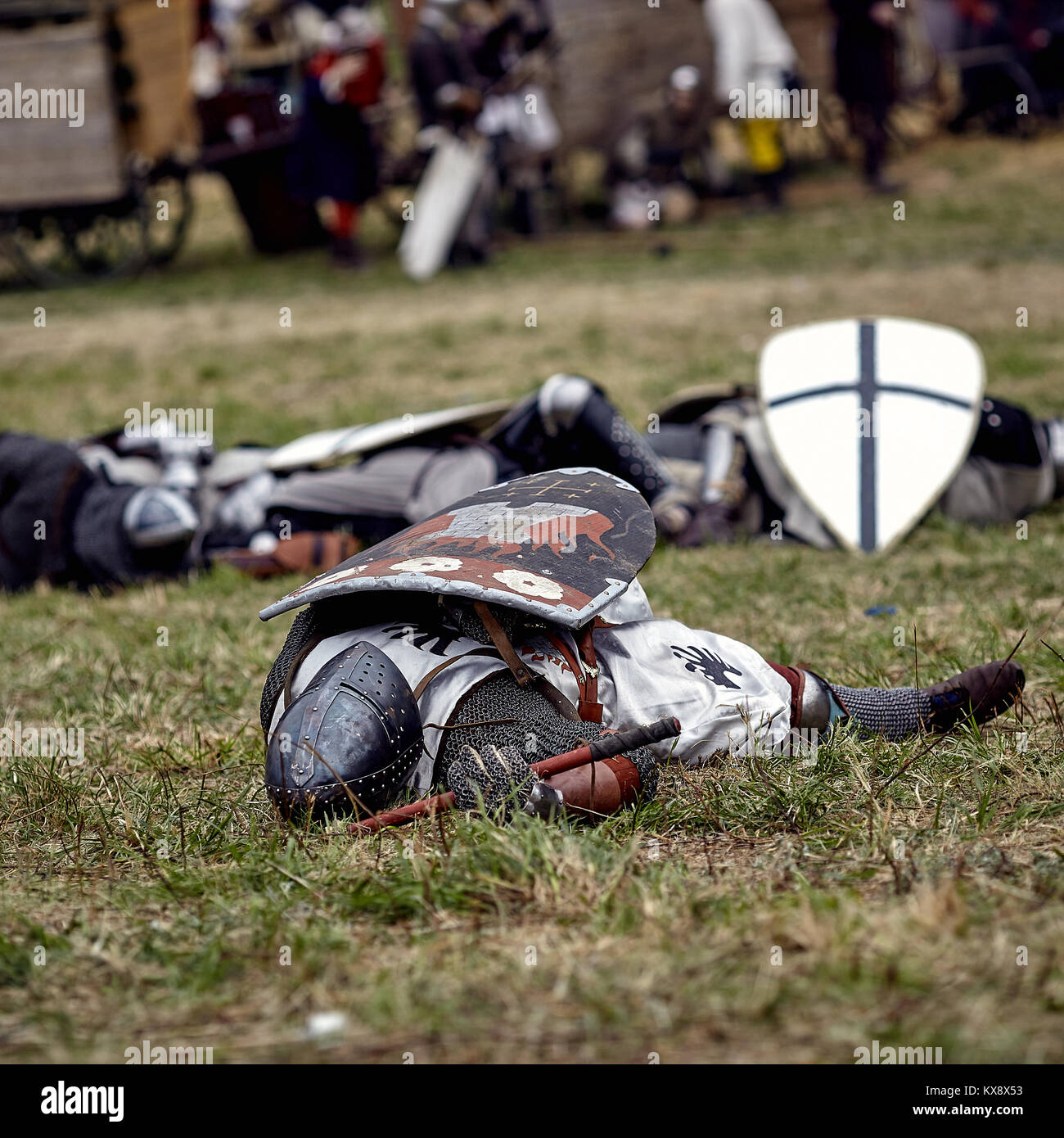 Medieval knight battle hi-res stock photography and images - Alamy