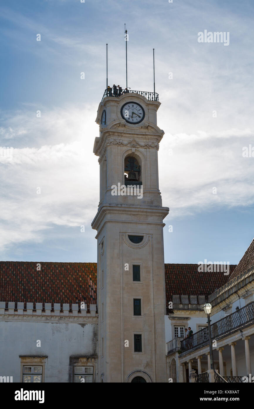 The Bell Tower of Coimbra University in Portugal Stock Photo - Alamy