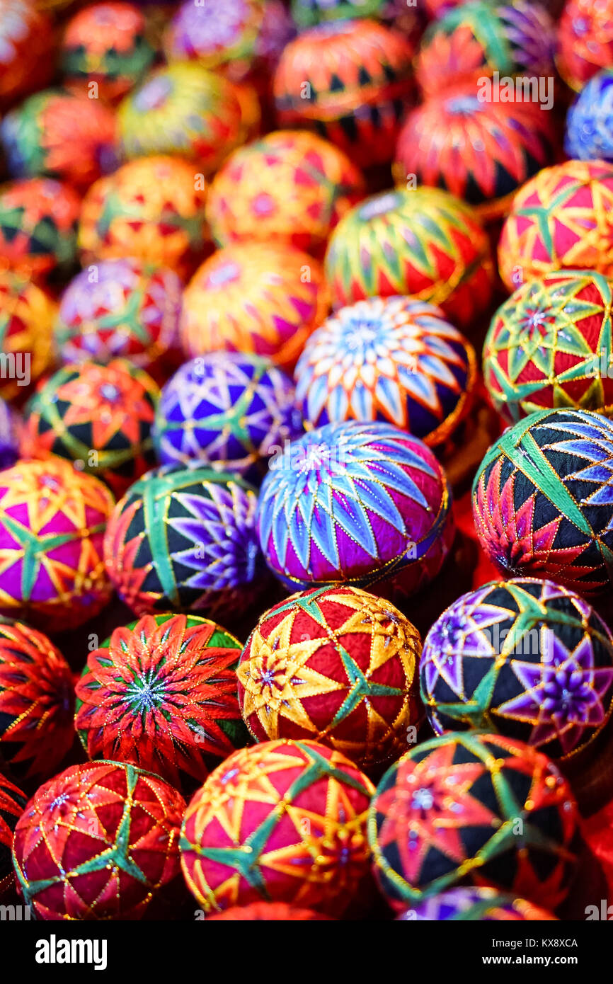 Hand made art balls Stock Photo - Alamy