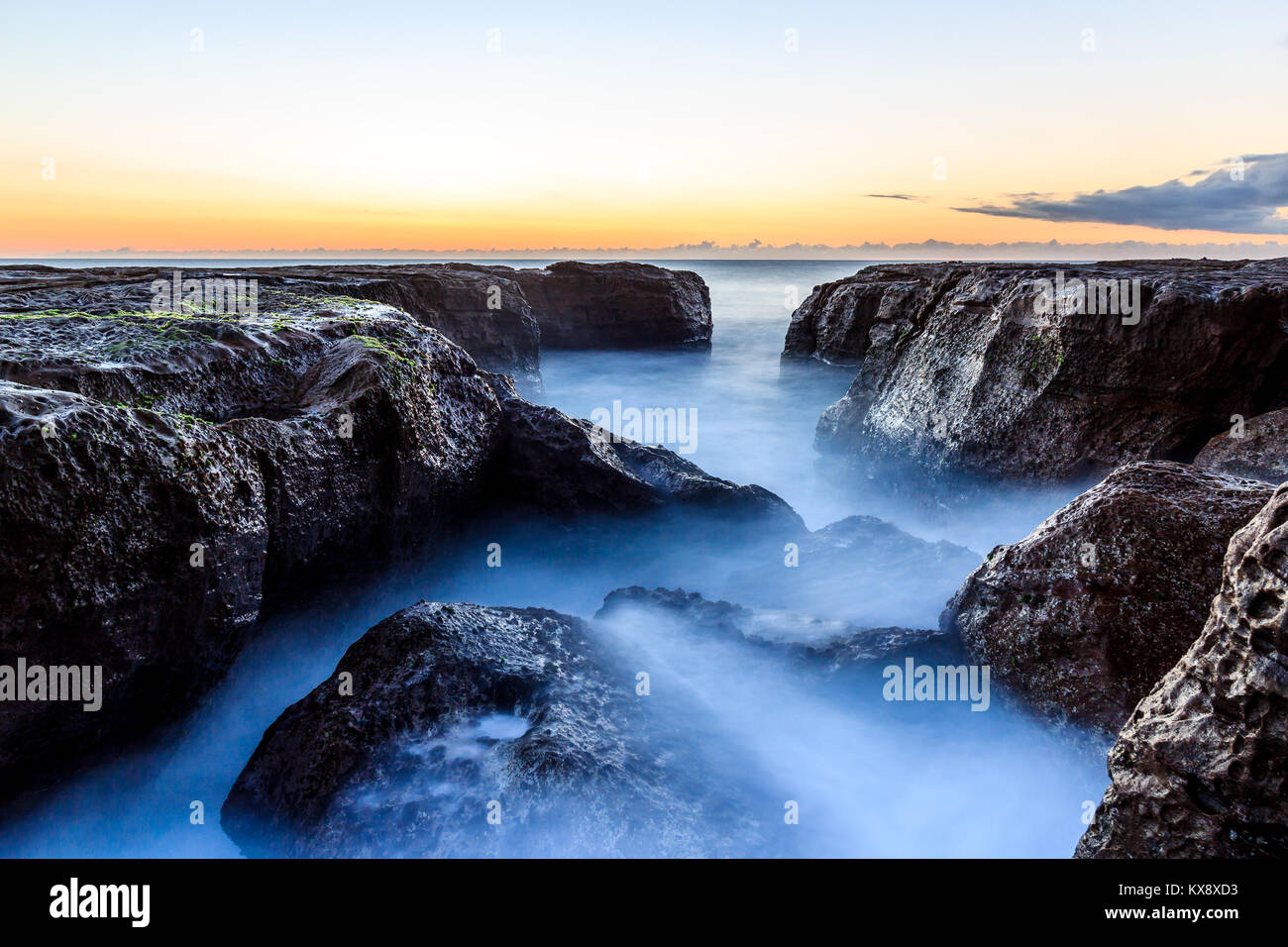 Devil's Cauldron at sunrise Stock Photo - Alamy