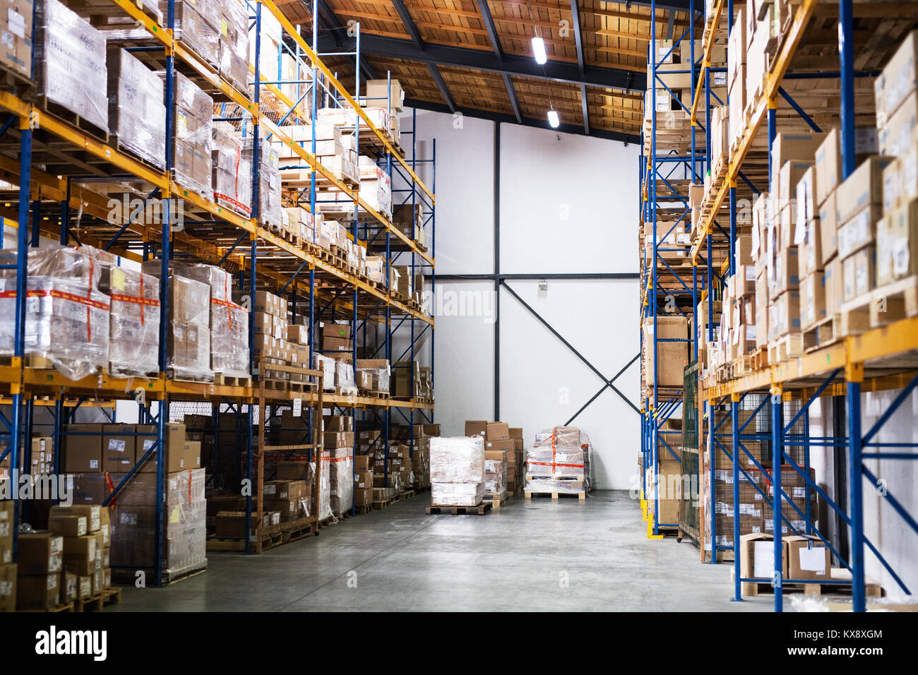 An interior of a warehouse Stock Photo - Alamy