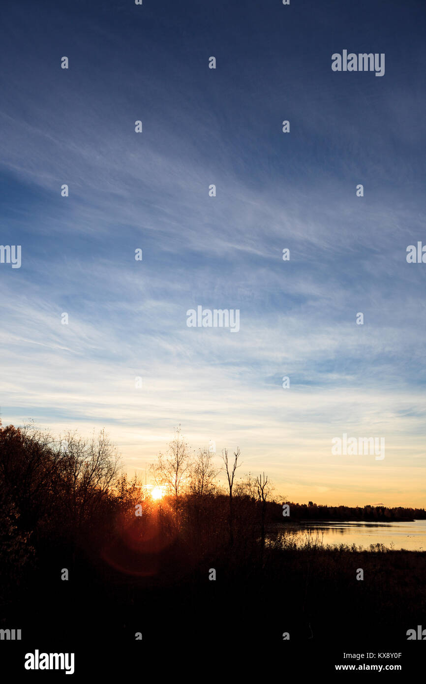 Evening sky sunset Stock Photo - Alamy