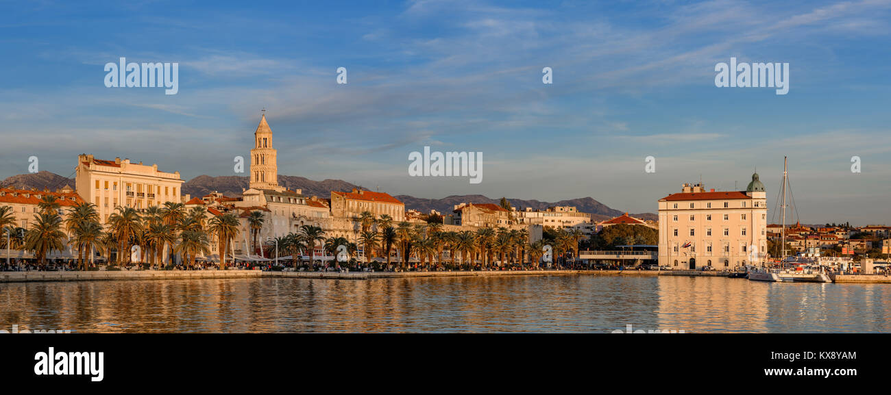 Split City Skyline at Sunset, Croatia Stock Photo - Alamy