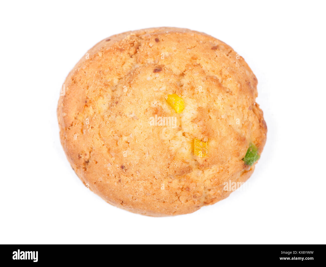 Single cookie isolated on white background Stock Photo - Alamy