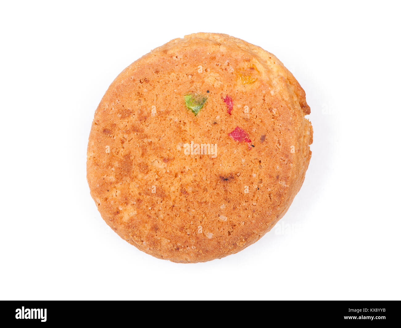 Single cookie isolated on white background Stock Photo - Alamy