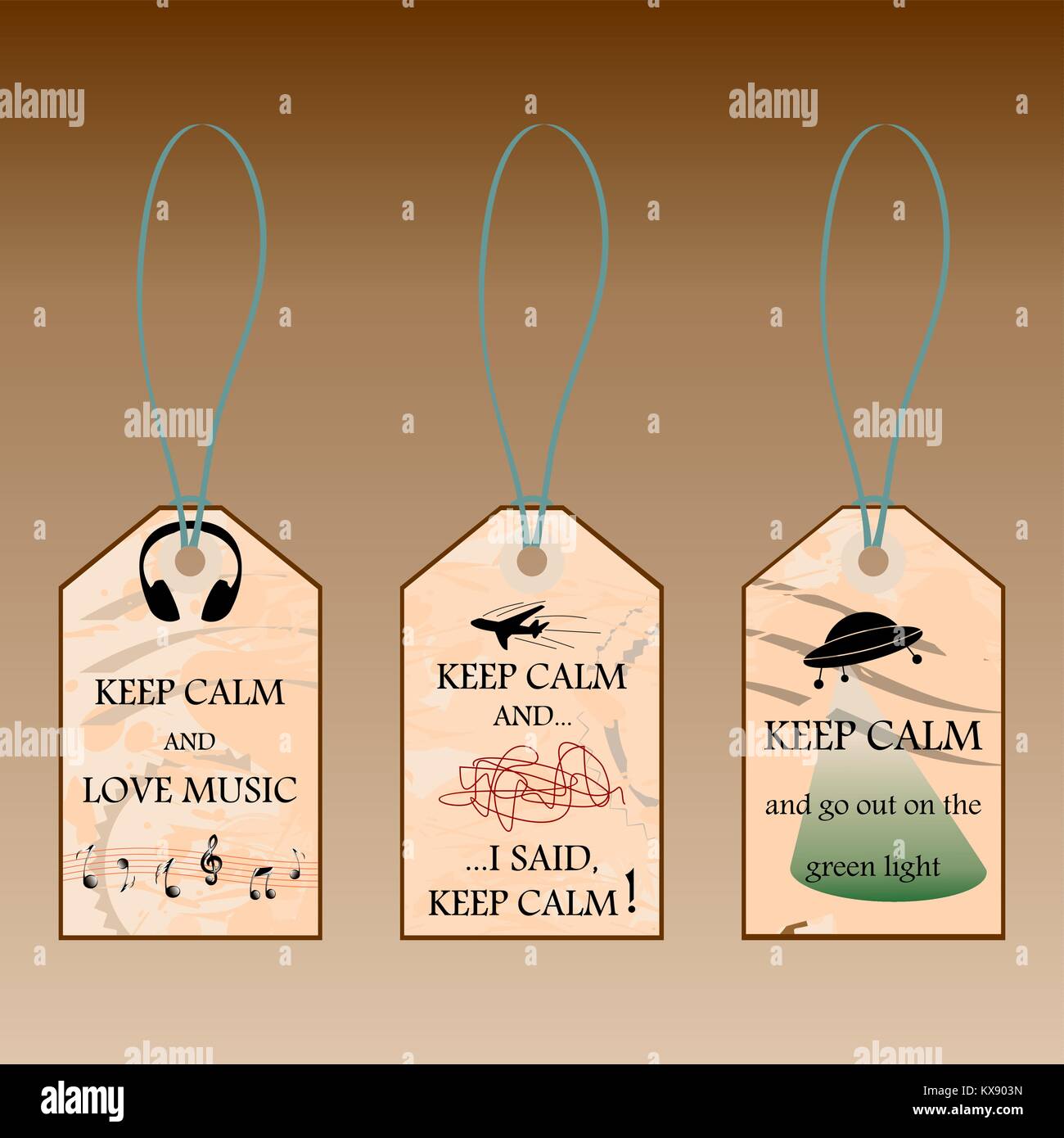 Labels with Keep calm text Stock Vector Image & Art - Alamy