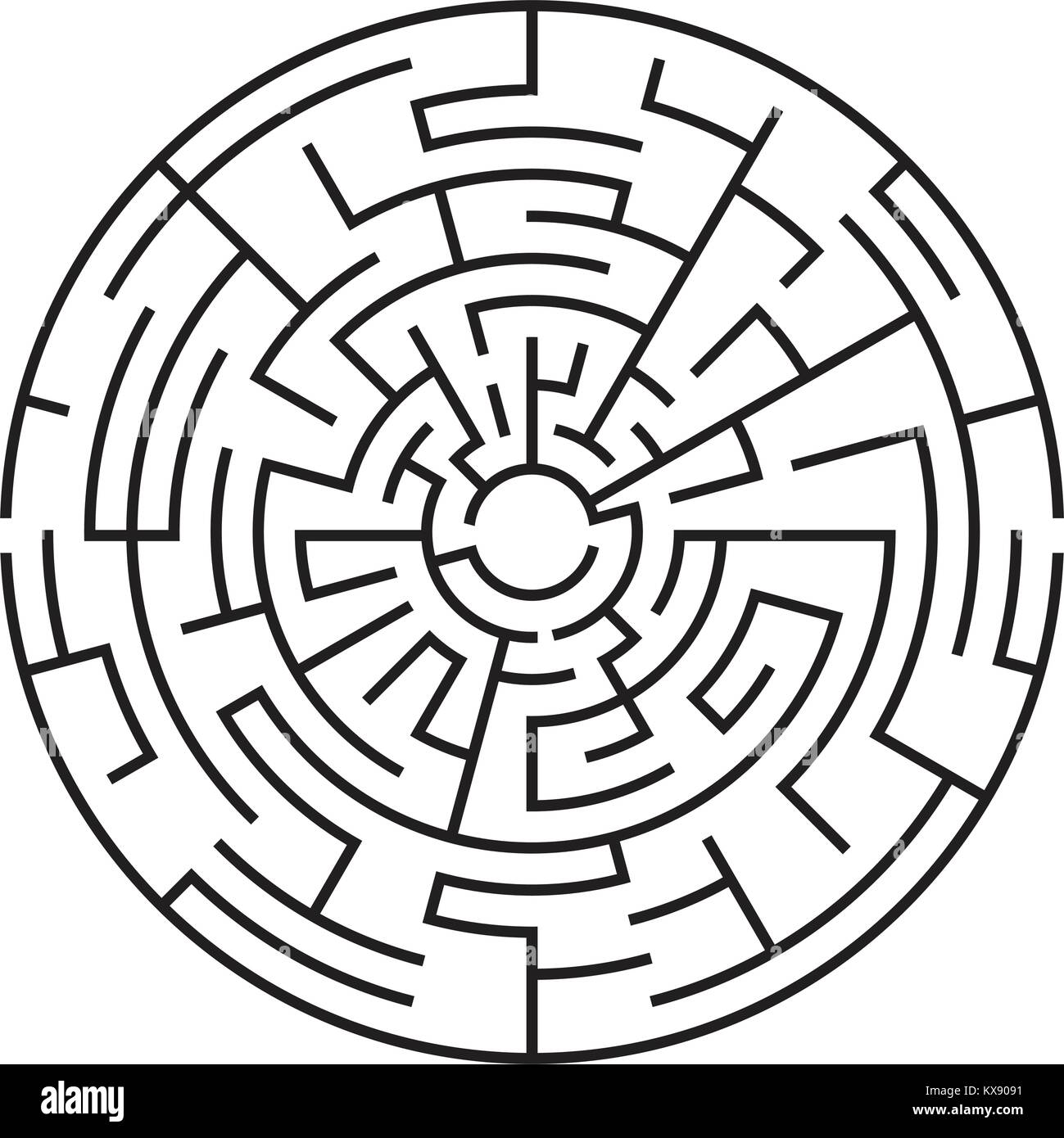 Circular maze hi-res stock photography and images - Alamy