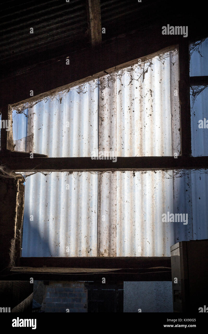 texture line form found in building materials on Devon barn,cob Stock ...