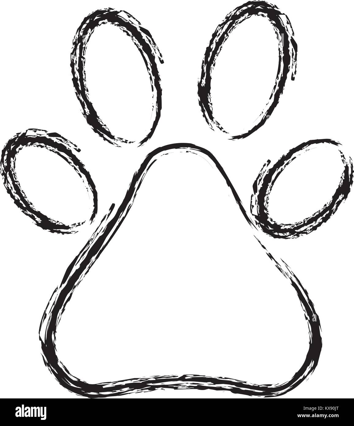 figure cute dog footprints animal design Stock Vector Image & Art - Alamy