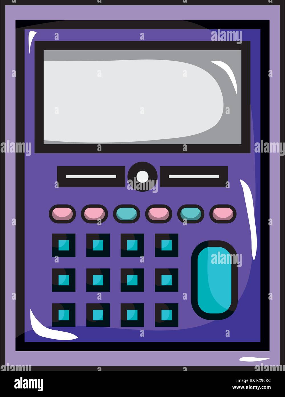 calculator object school education design Stock Vector Image & Art - Alamy