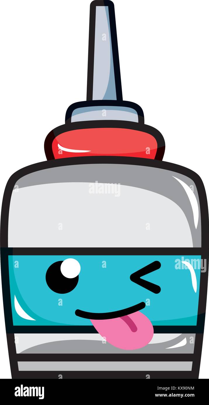 funny and cute glue object kawaii Stock Vector Image & Art - Alamy