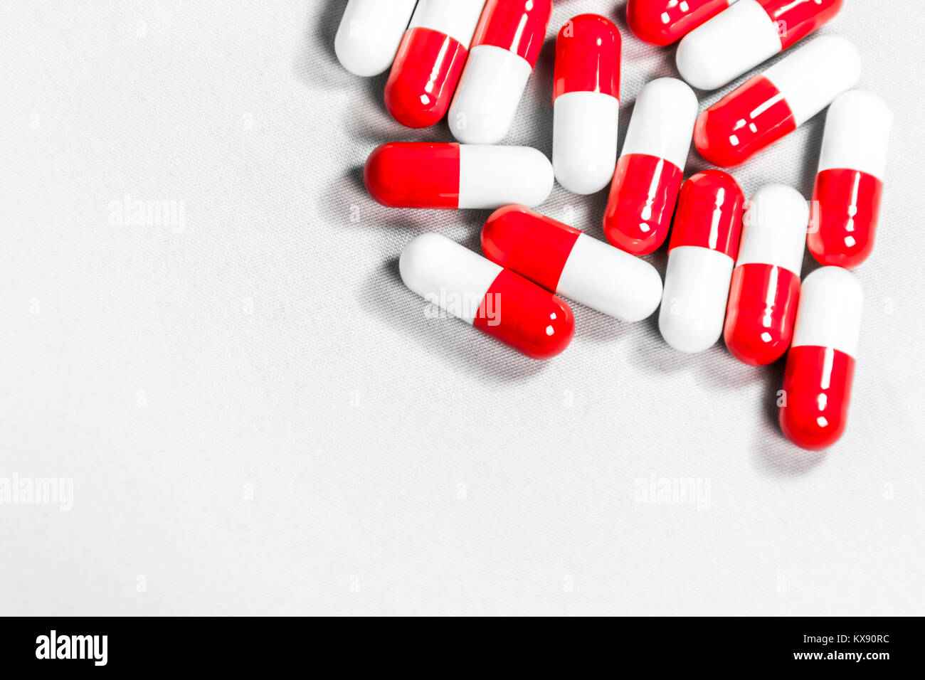 pain killer pills on white background Stock Photo - Alamy