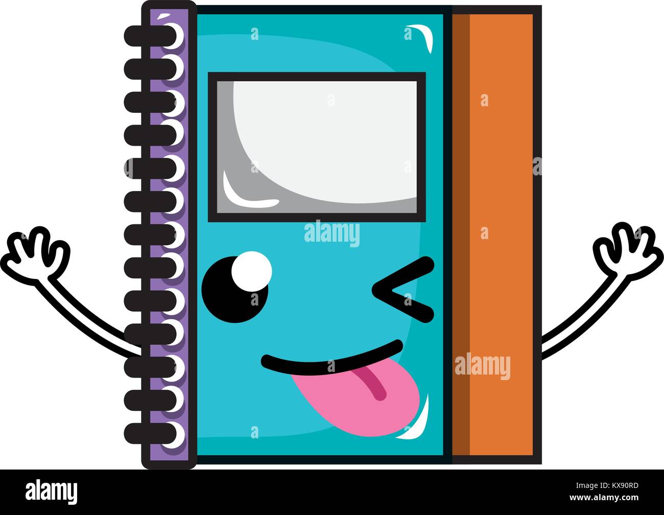 Kawaii notebook Stock Vector Images - Alamy