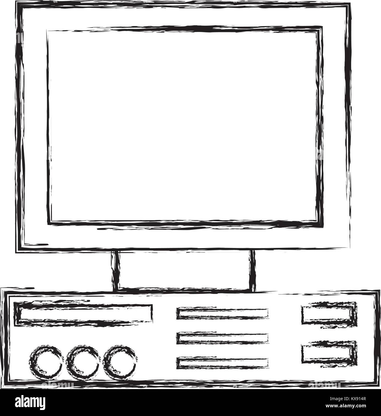 figure computer technology electronic object design Stock Vector Image ...