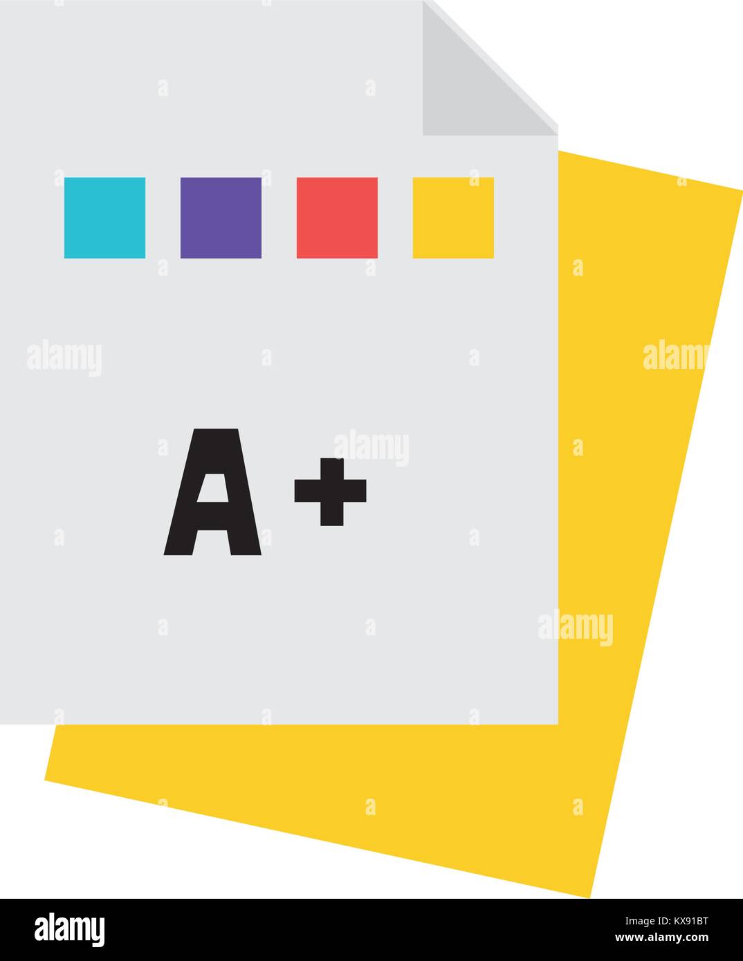 colorful education qualification school certificate college Stock ...