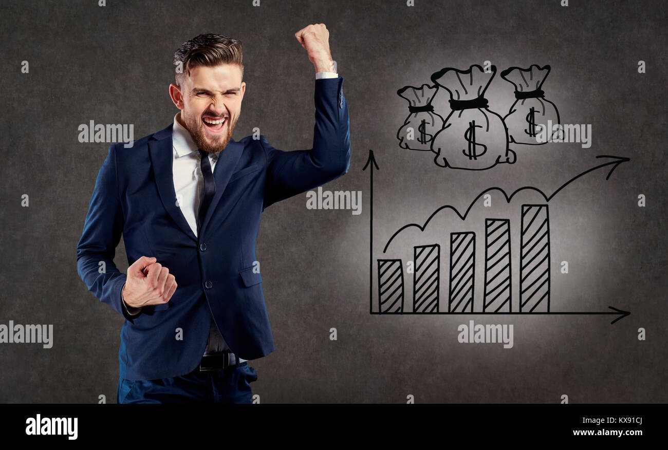 Financial success businessman working hi-res stock photography and ...