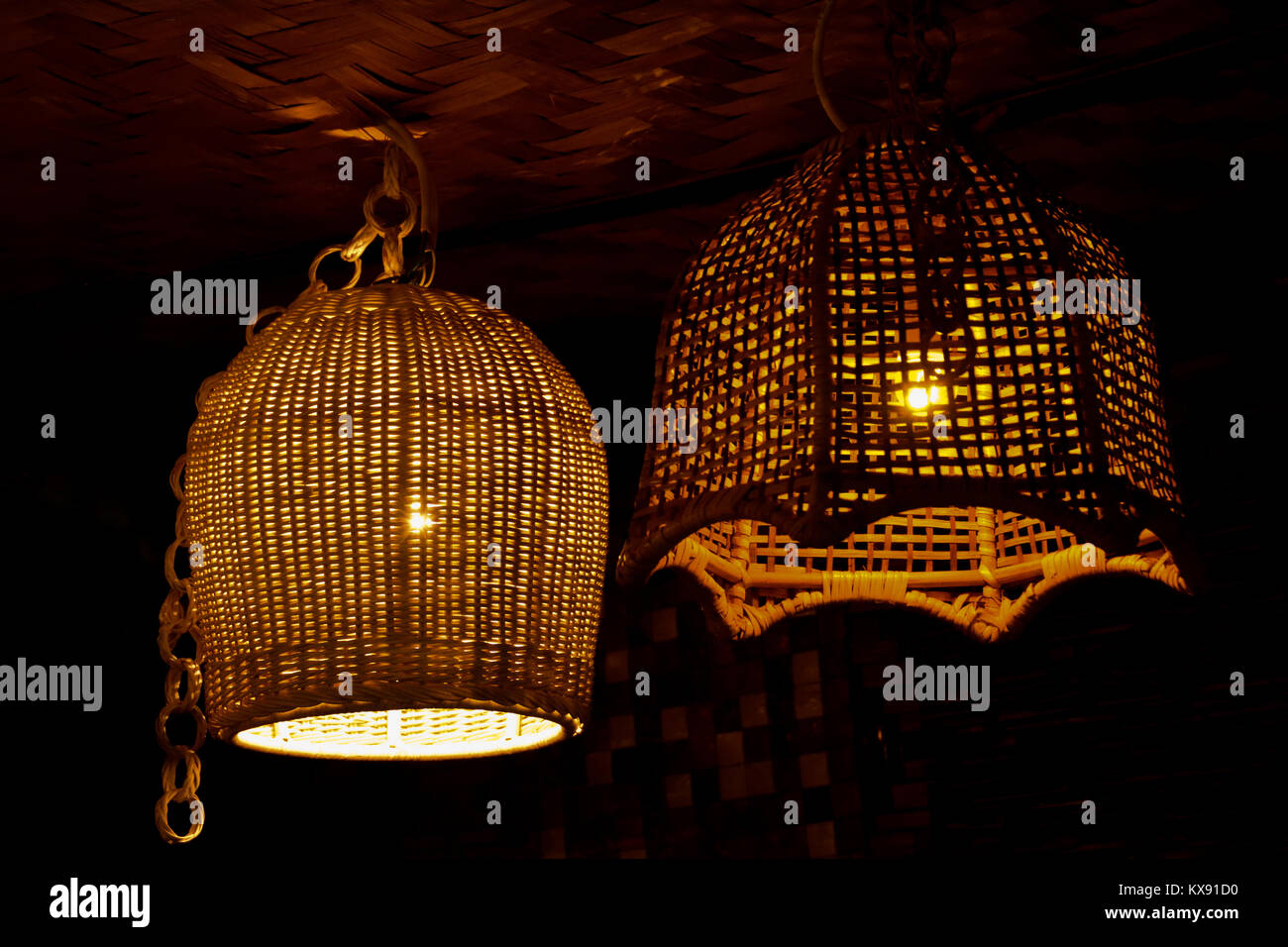 Hanging light bamboo hi-res stock photography and images - Alamy