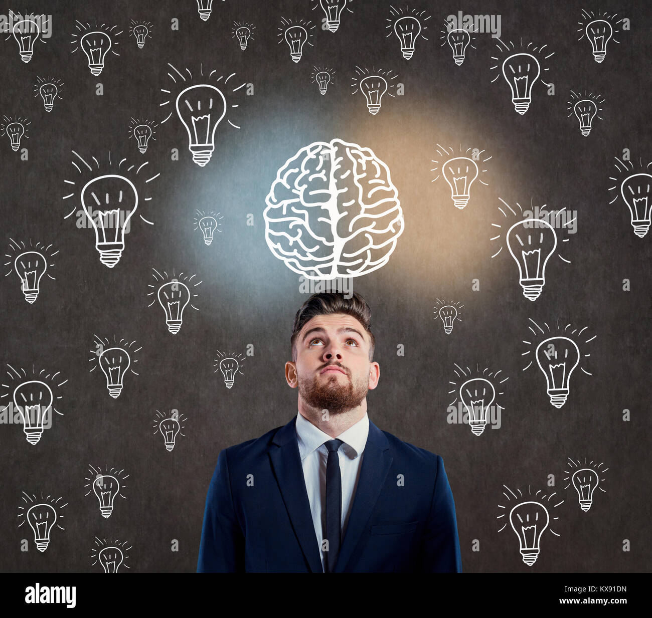 Think man hi-res stock photography and images - Alamy