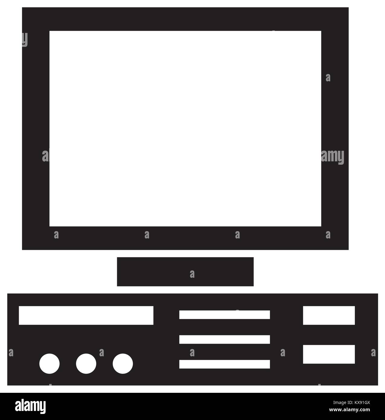contour computer technology electronic object design Stock Vector Image ...