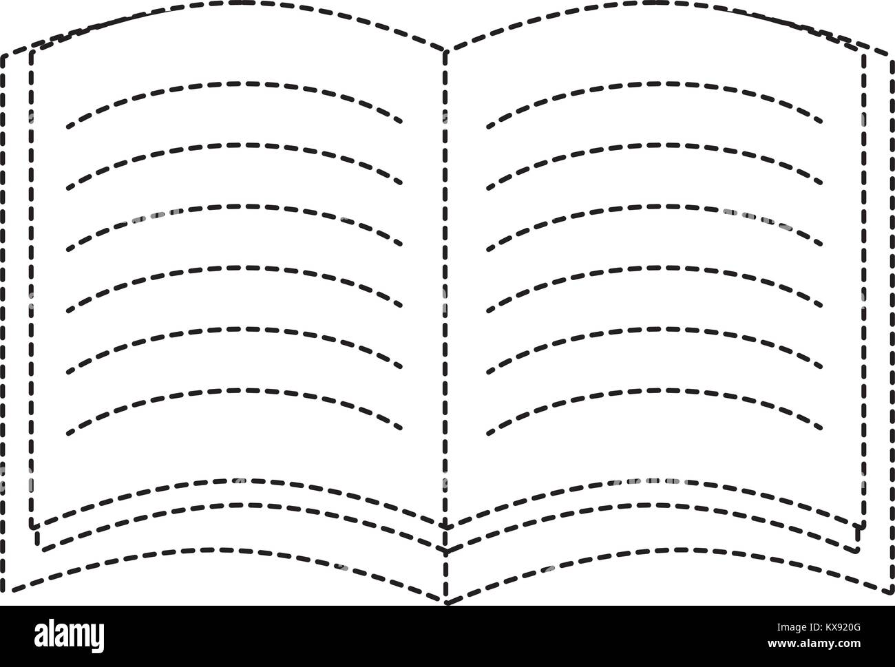 dotted shape notebook school object education design Stock Vector Image ...