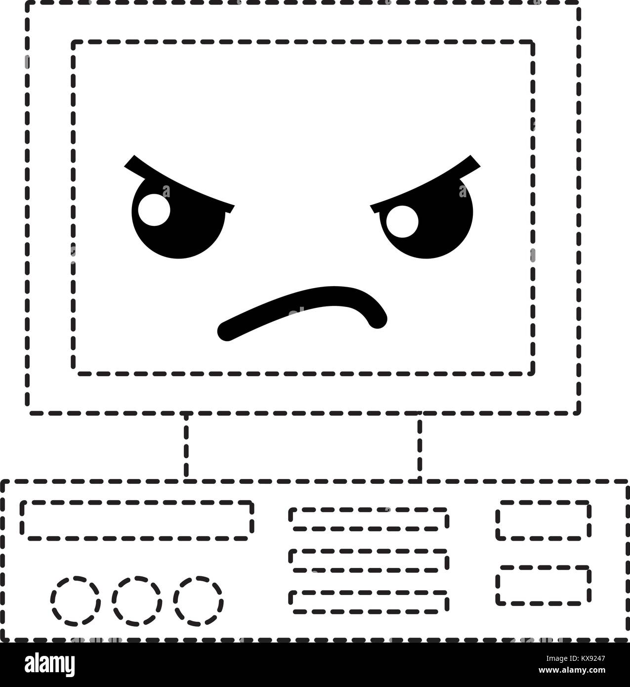 Cartoon computer mouth Black and White Stock Photos & Images - Alamy