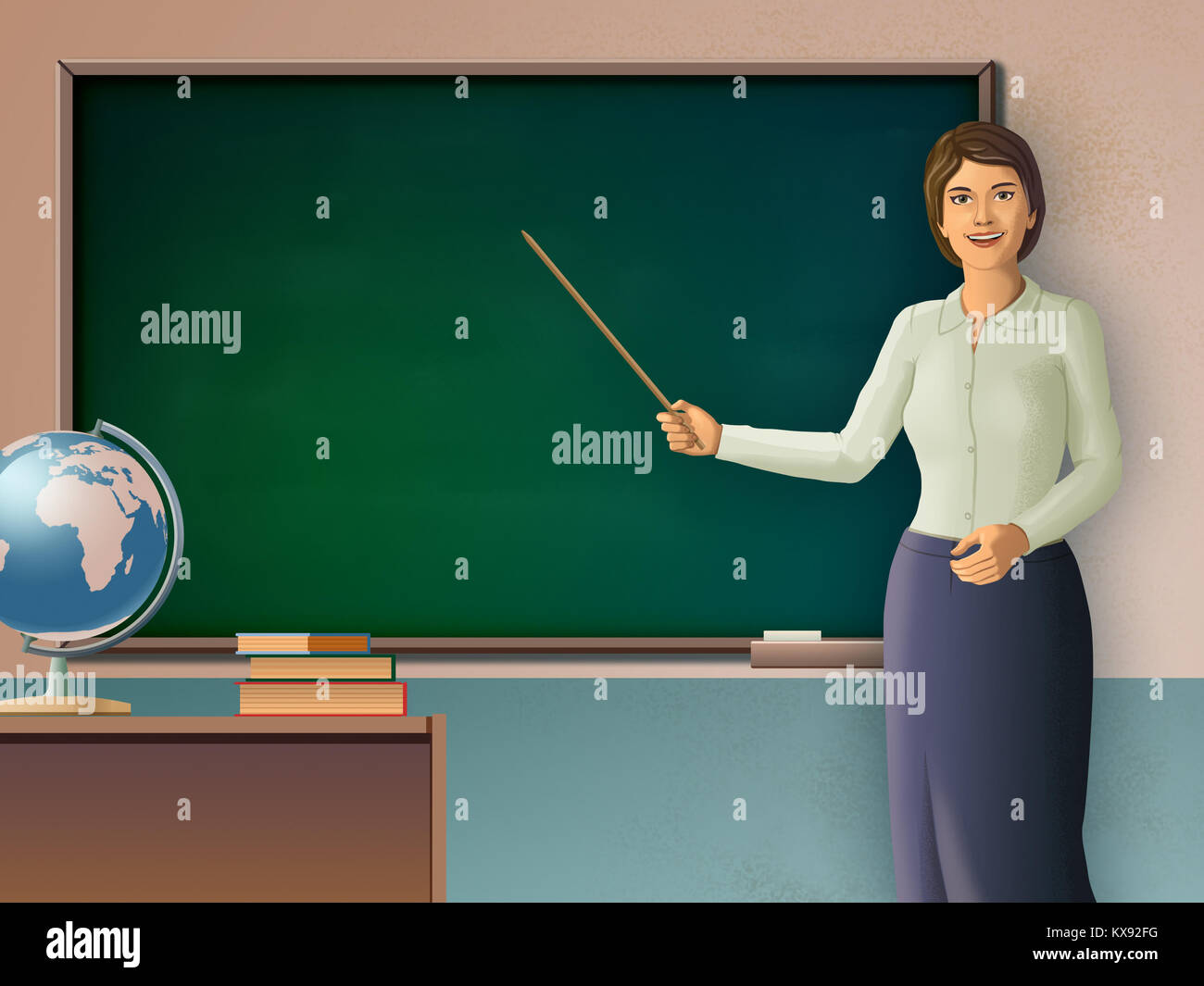 Teacher pointing hi-res stock photography and images - Alamy