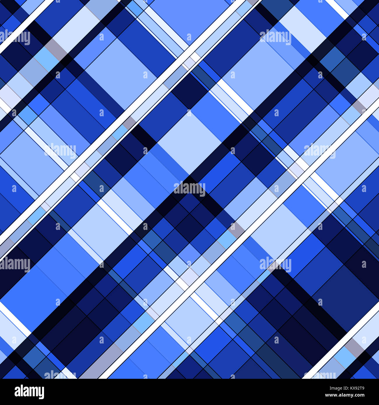 blue and black checked diagonal striped pattern background Stock Photo ...
