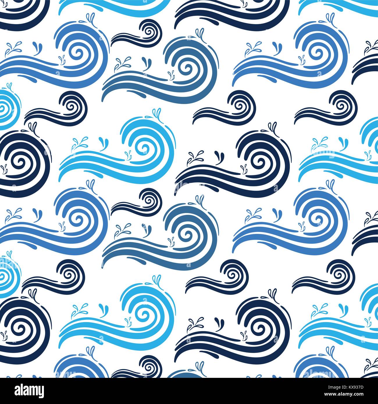 blue spiral in wave shape pattern background Stock Vector Image & Art ...