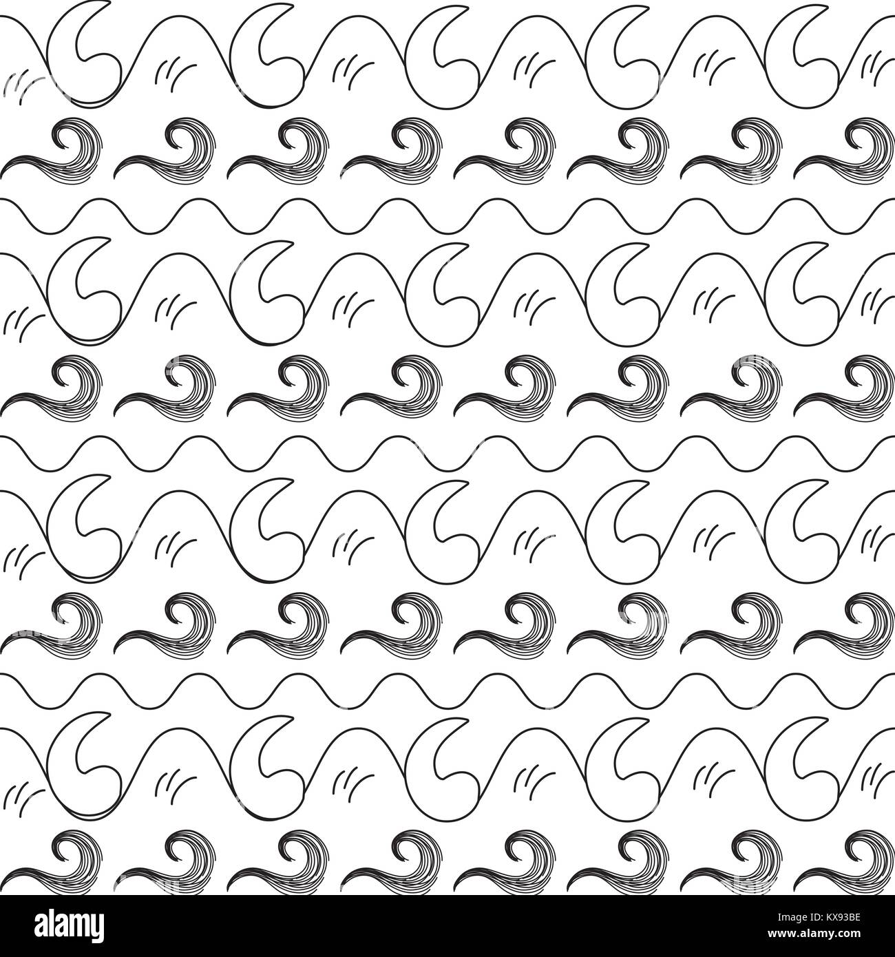 line different blue shape waves pattern background Stock Vector Image ...