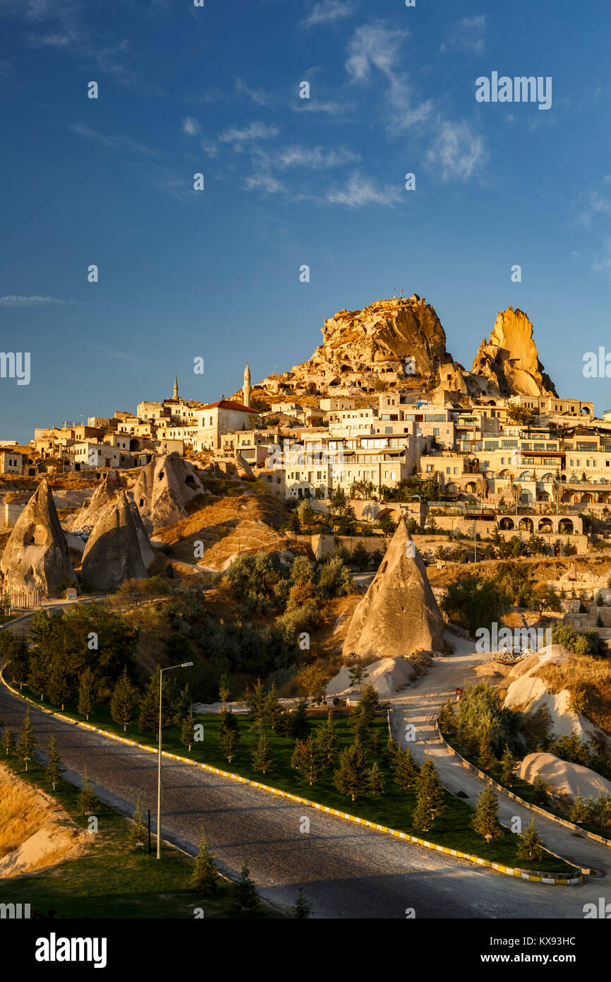 Uchisar Castle and Village, Cappadocia, Turkey Stock Photo - Alamy