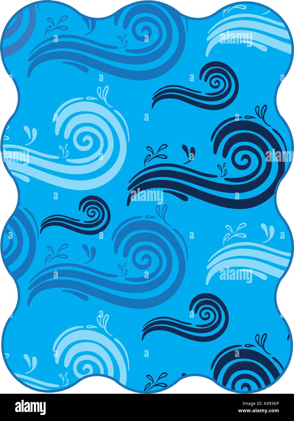 blue label spiral in wave shape pattern Stock Vector Image & Art - Alamy
