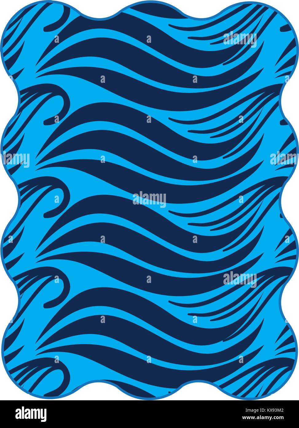 blue label shape wave pattern Stock Vector Image & Art - Alamy