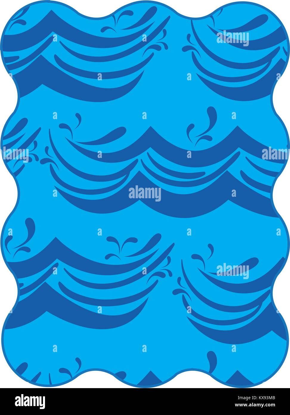 blue label wave shape pattern Stock Vector Image & Art - Alamy